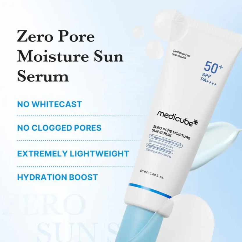 Medicube - Zero Pore Moisture Sun Serum SPF 50+ PA++++ - 50ml