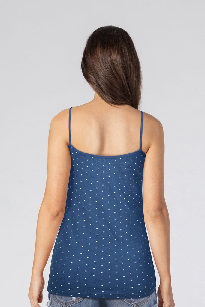 BLS - Zorana Stretchable Cotton Camisole - Navy Blue