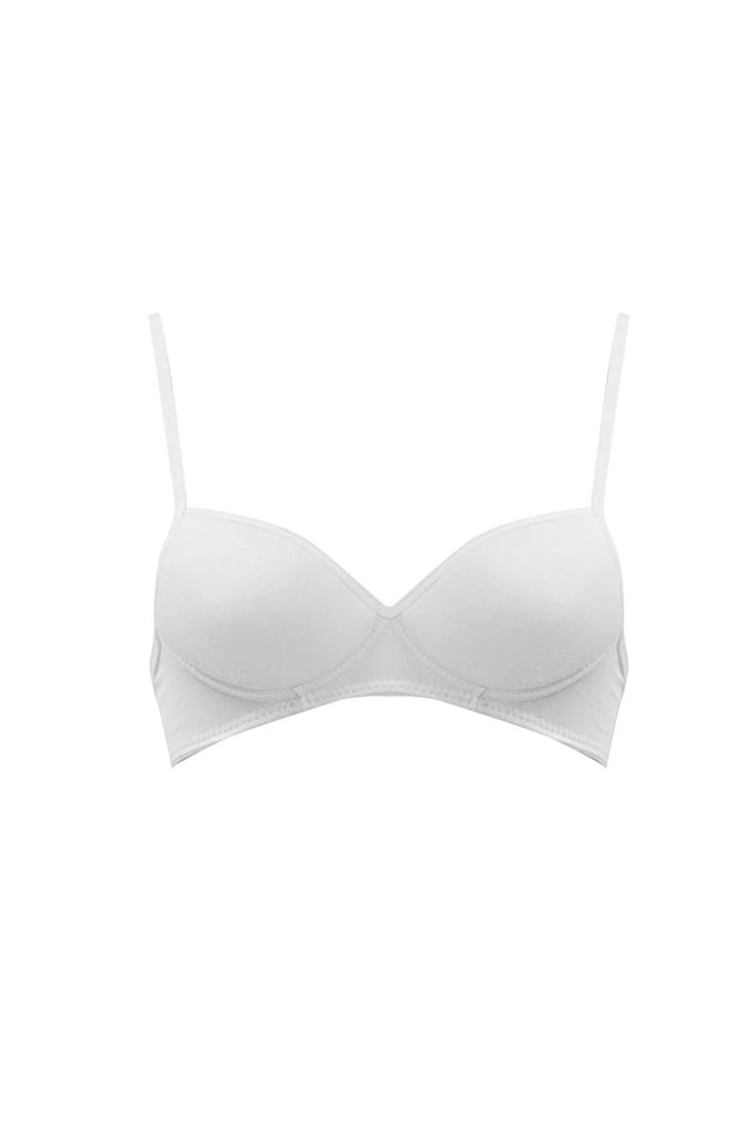 BLS - Belva Soft Padded Cotton Teen Bra - White