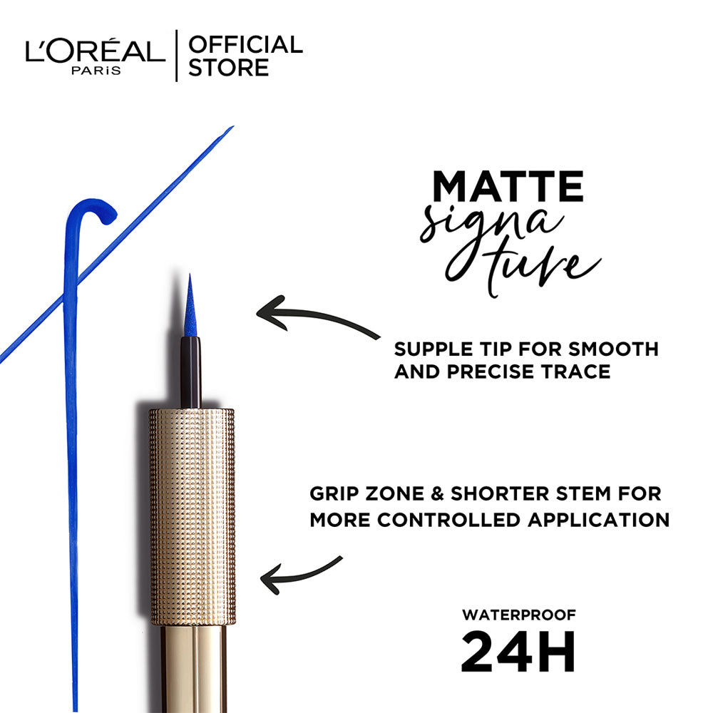 LOreal Paris - Liner Signature Liquid Eyeliner - 02 Blue
