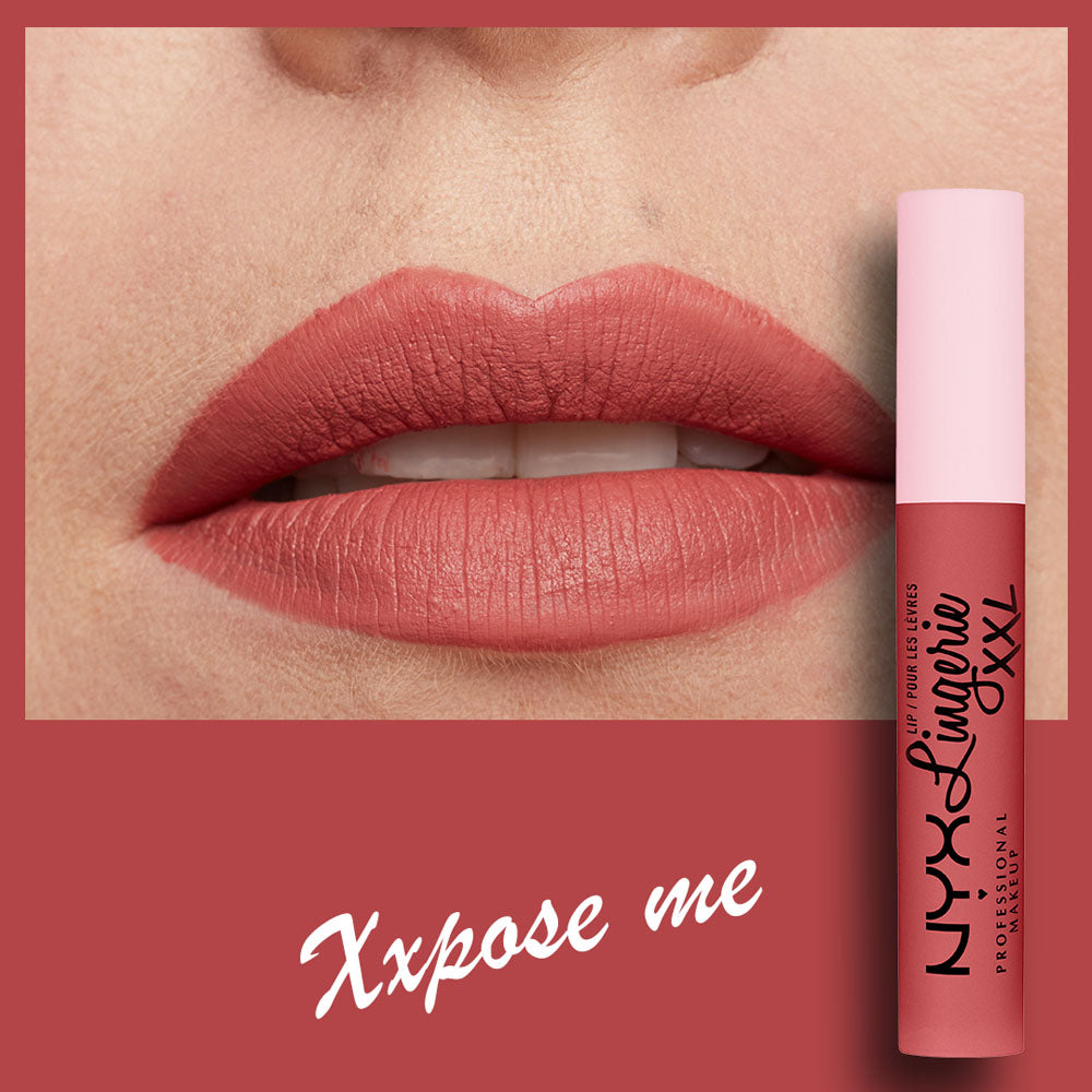 NYX - Lip Lingerie Matte Liquid Lipstick xxl - Xxpose Me